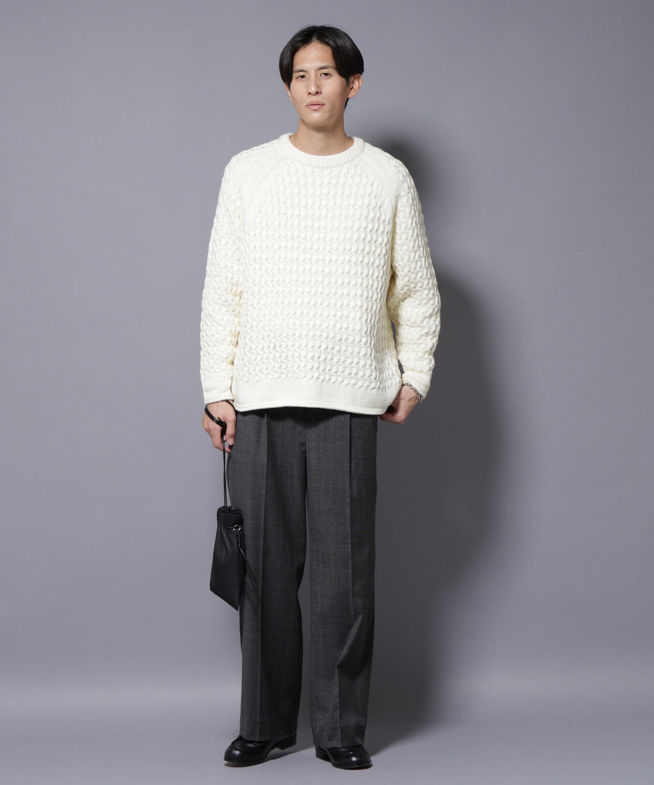 ヴァーグケーブルラグランニット