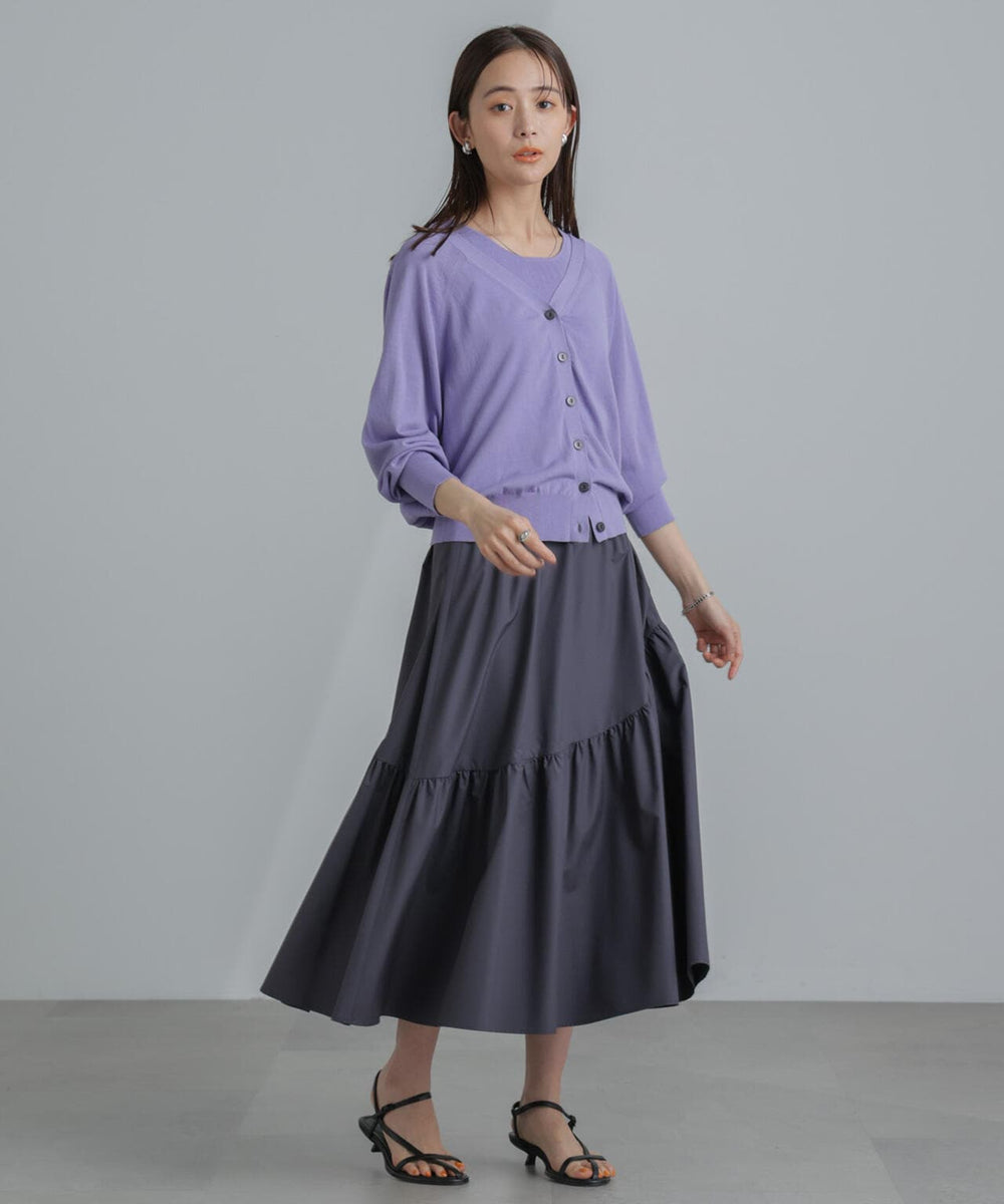 撥水機能 > MINOTECH (R) アシメ ティアード ギャザー スカート