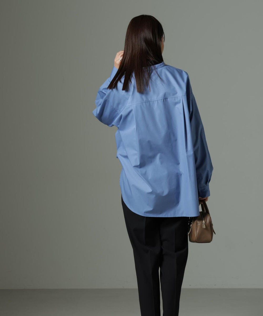 スタンドカラー シャツ