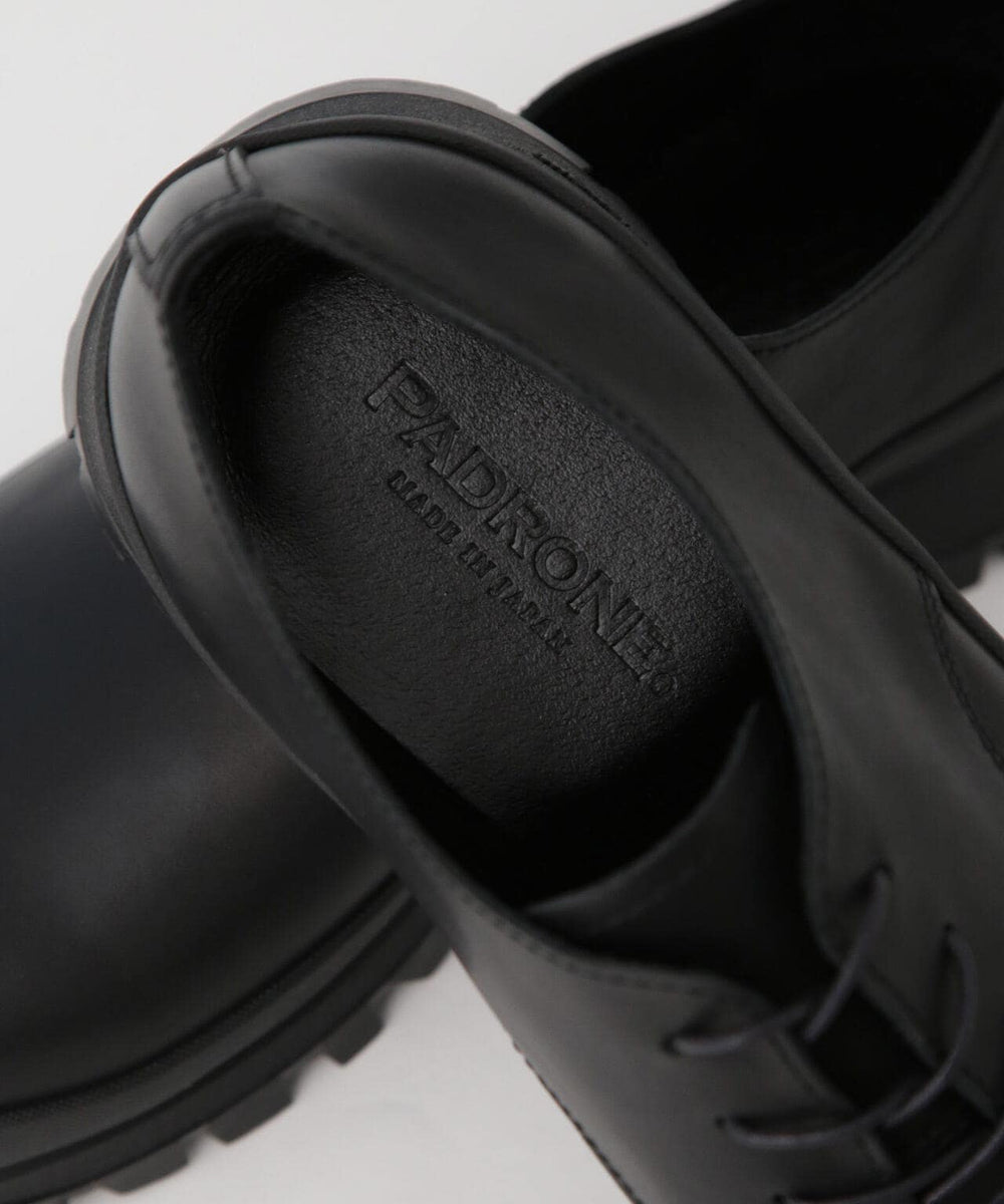 PADRONE / DERBY PLAIN TOE SHOES