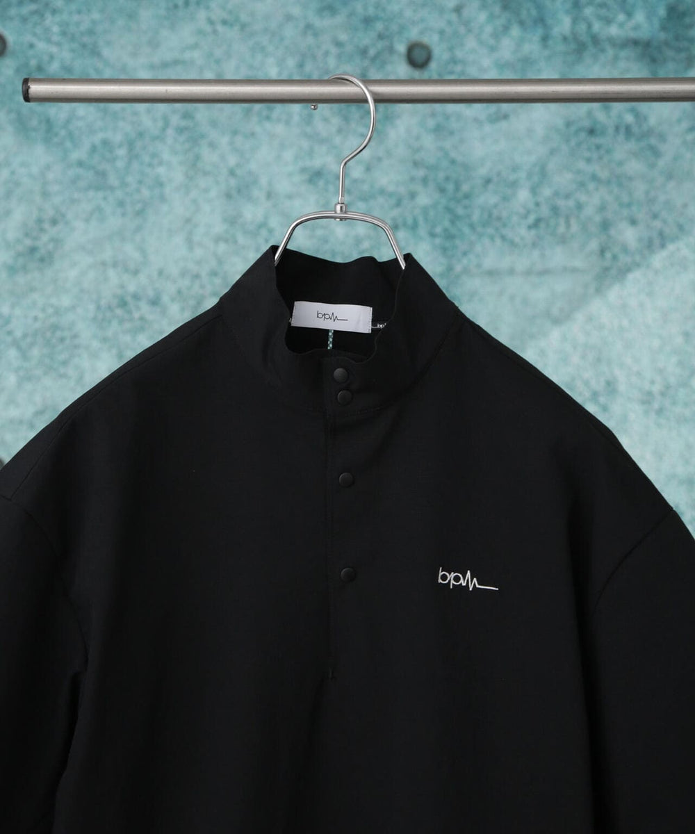 nano universe GOLF / bpm スナップ釦 スタンド襟 半袖シャツ