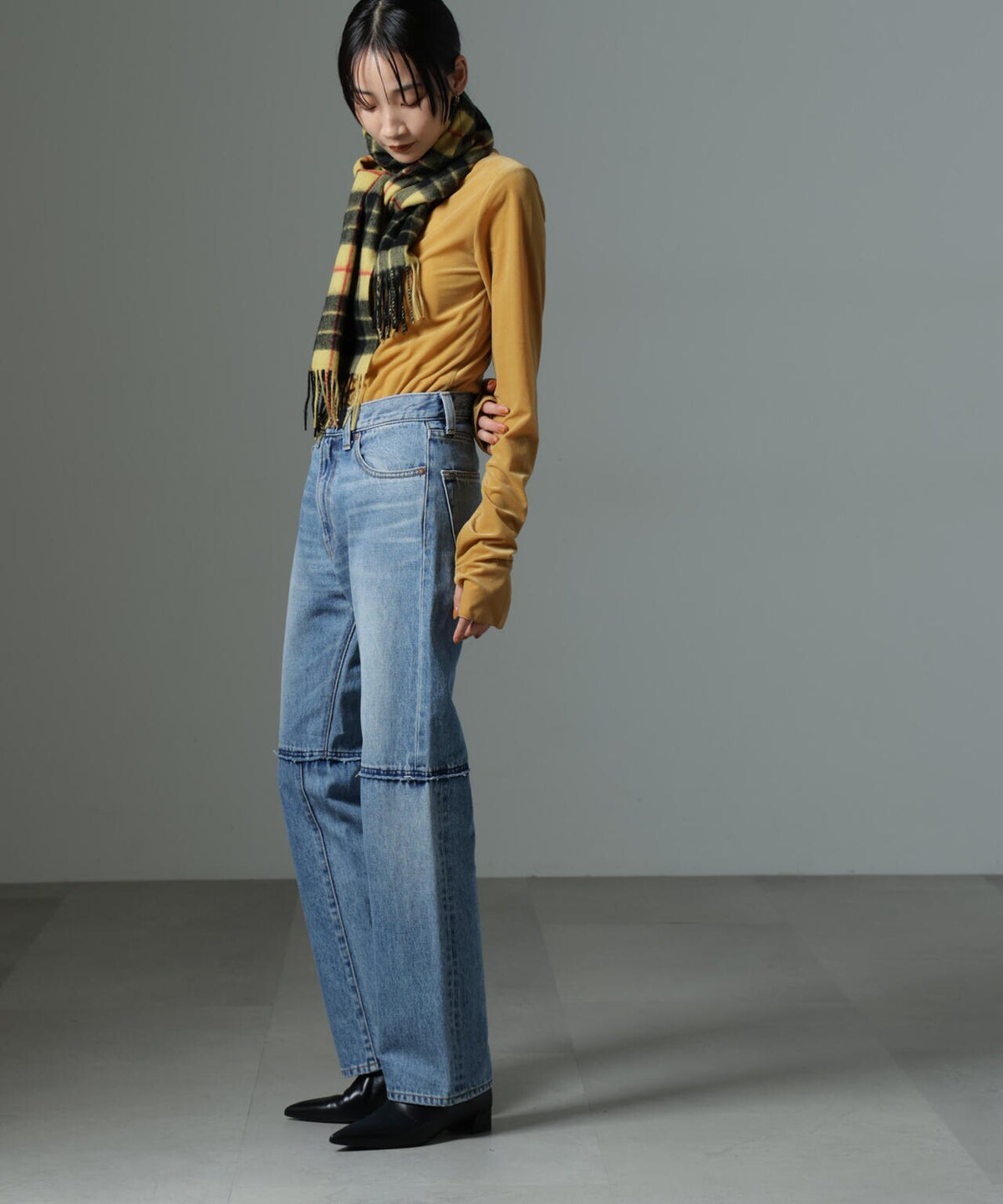 シアー ベロア ロング Tシャツ